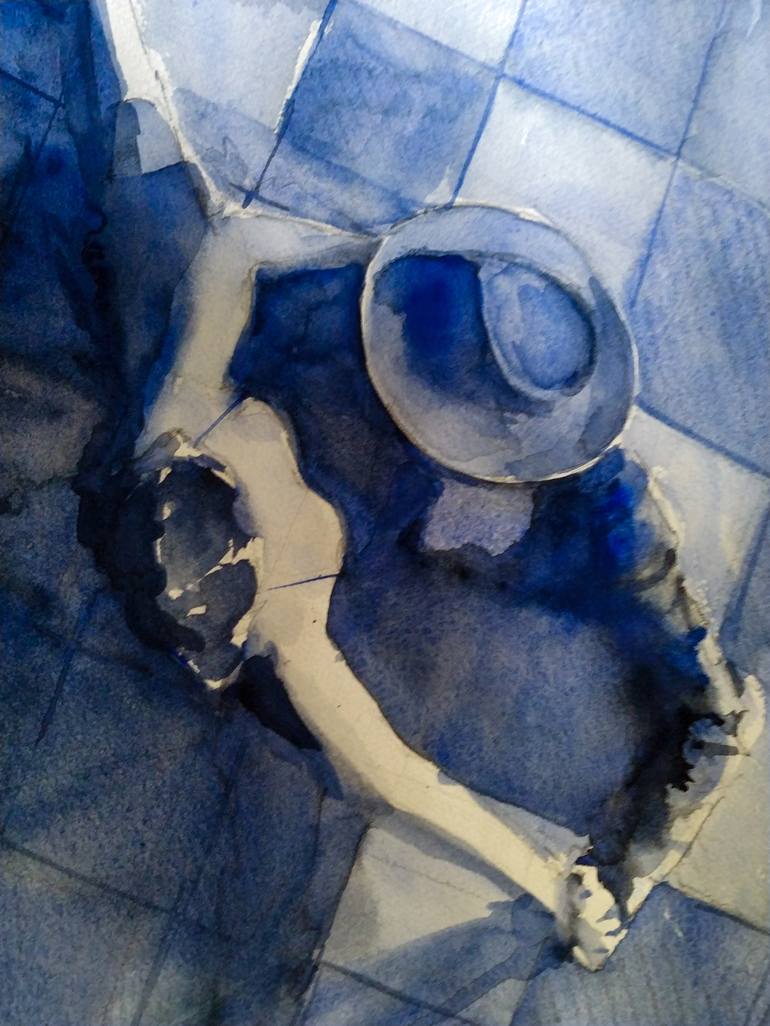 Blue Tango Painting by Flavio Furlan | Saatchi Art