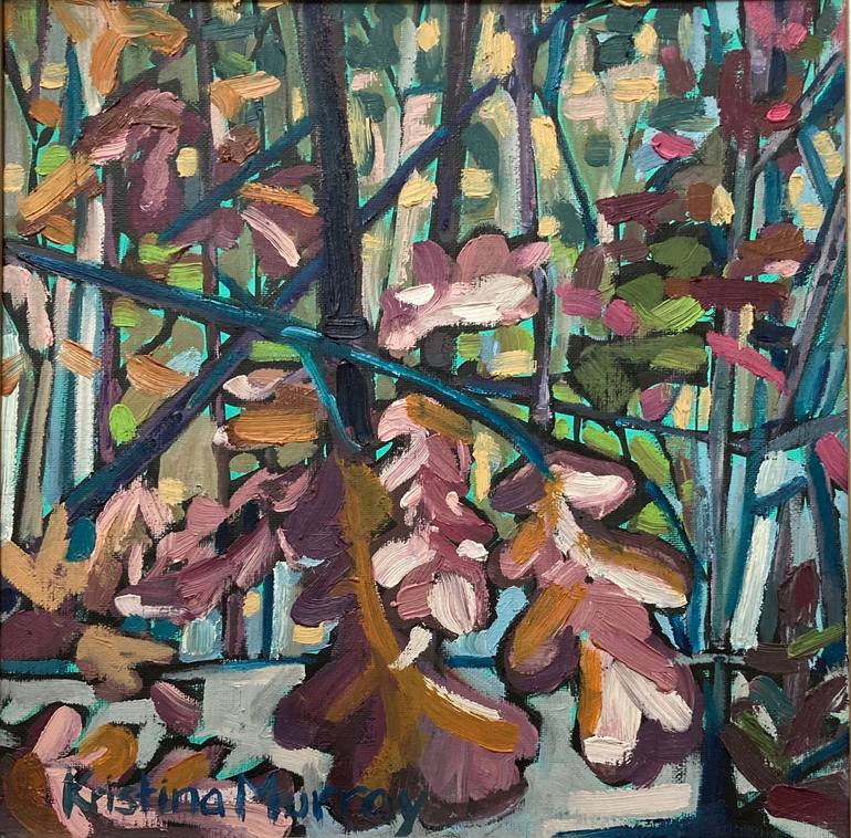 Snowy Oak - One Painting by Kristina Murray | Saatchi Art
