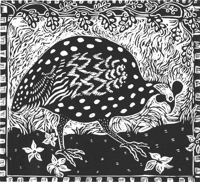 Guinea Fowl II - Limited Edition of 20 Printmaking by Mary Hick ...