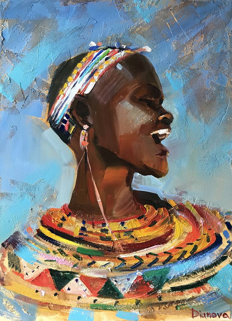 Samburu Painting by Tatyana Bashtannik | Saatchi Art