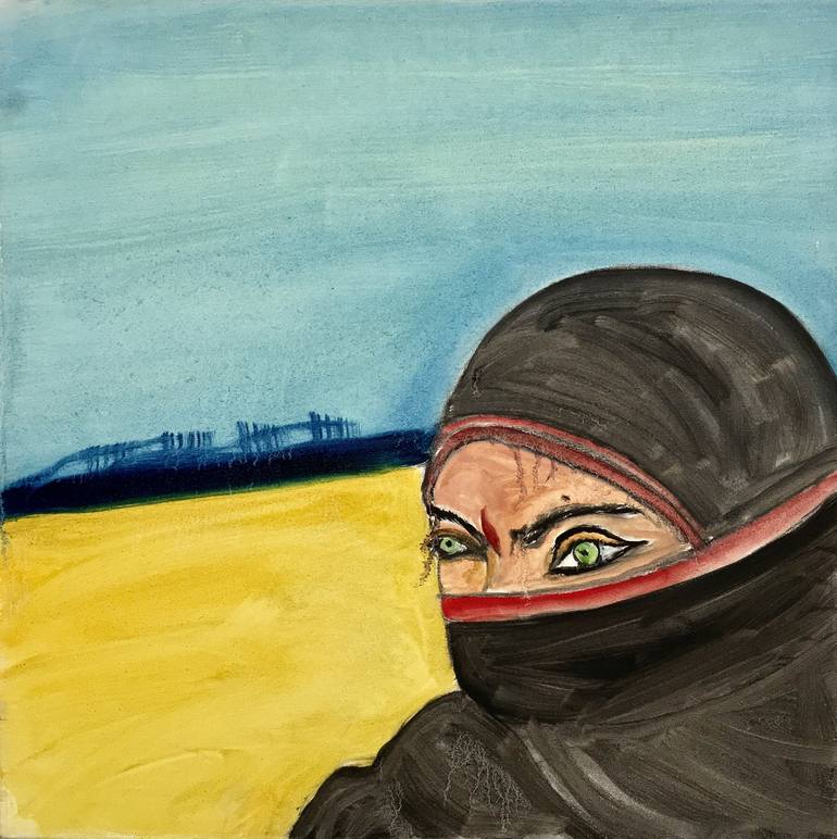 Woman in a Burqa Painting by Ron Silver | Saatchi Art