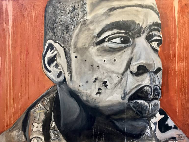 Jay-Z Painting by Ron Silver | Saatchi Art