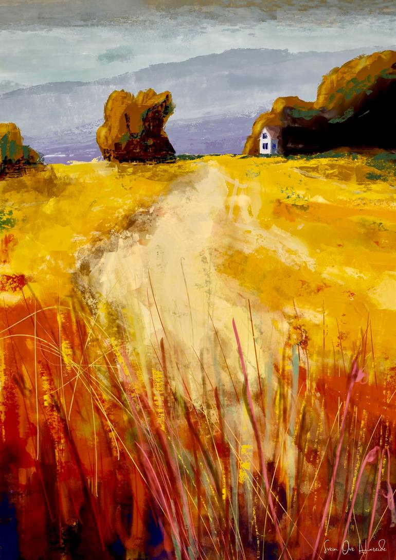 On overgrown paths Painting by Svein Ove Hareide | Saatchi Art