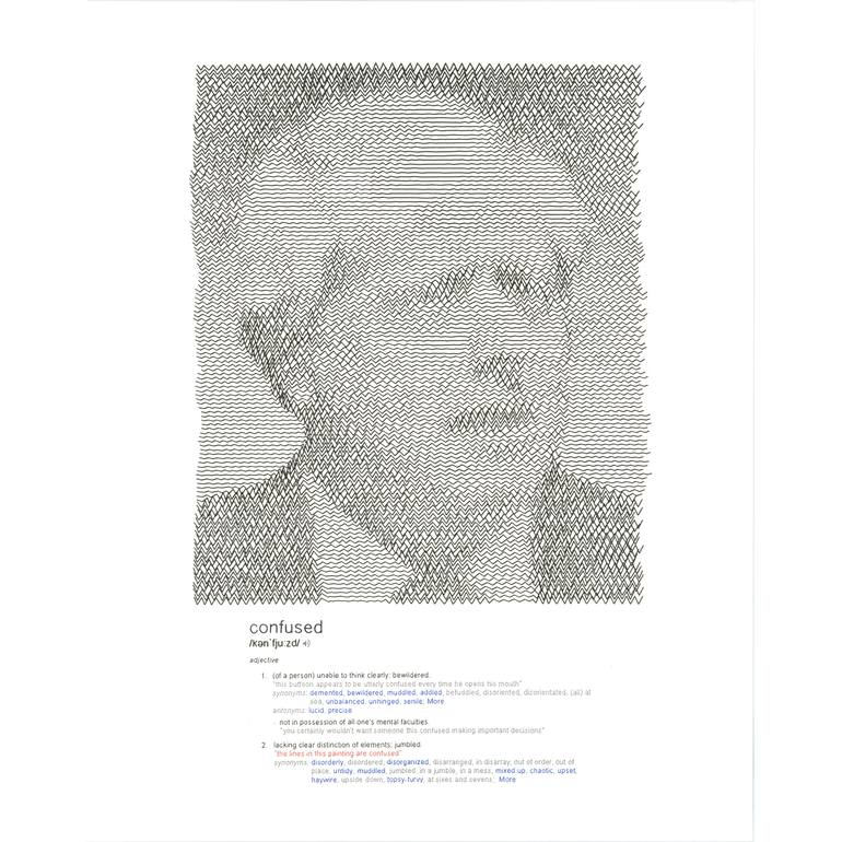 Confused Lines Drawing by Tom Groves | Saatchi Art