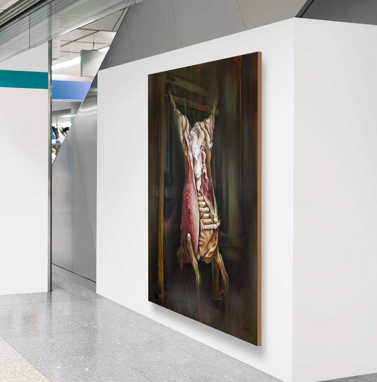 The Slaughtered Ox (Rembrandt series) Painting by Nusret Aktay ...