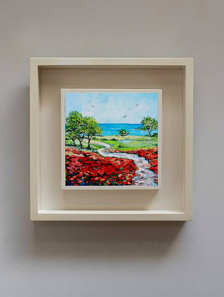 The Road to the Sea Painting by Tania Kalinnik | Saatchi Art
