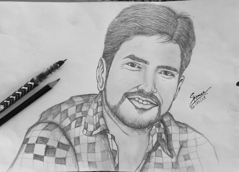 Dil_ka_Raja Sketch Drawing by Shubham Carpenter | Saatchi Art