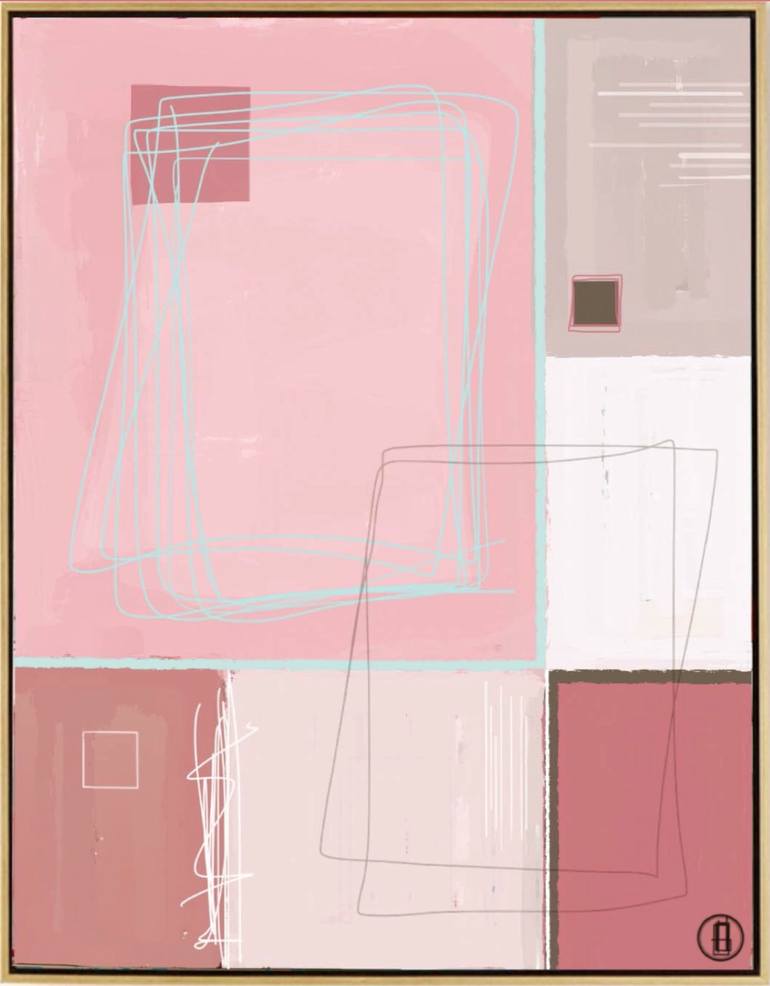 Colors & geometry - Limited Edition of 1 Drawing by Mbl - | Saatchi Art