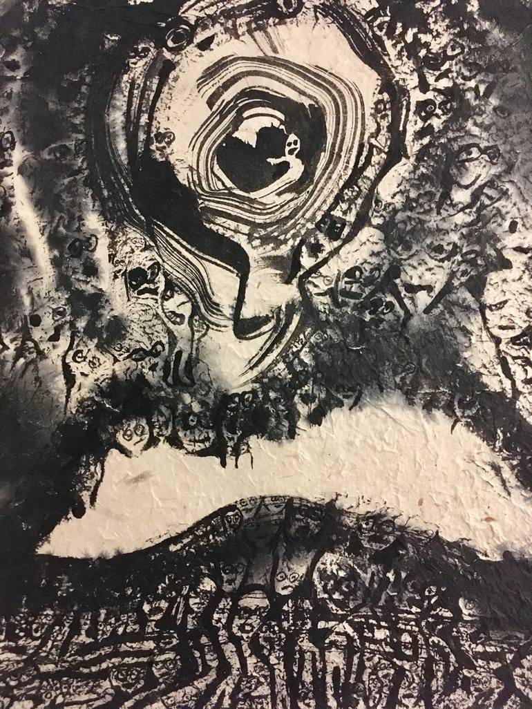 Black Fuji Painting by SYSTEMA GALLERY | Saatchi Art