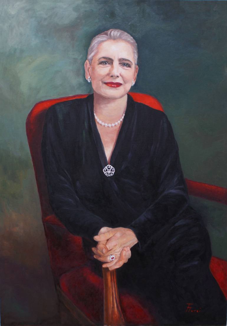Autoritratto Painting by Fiorella Furzi | Saatchi Art