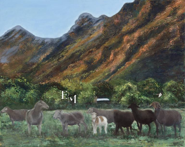 Look, the Lamb! Painting by Elsa-Marie Fourie | Saatchi Art