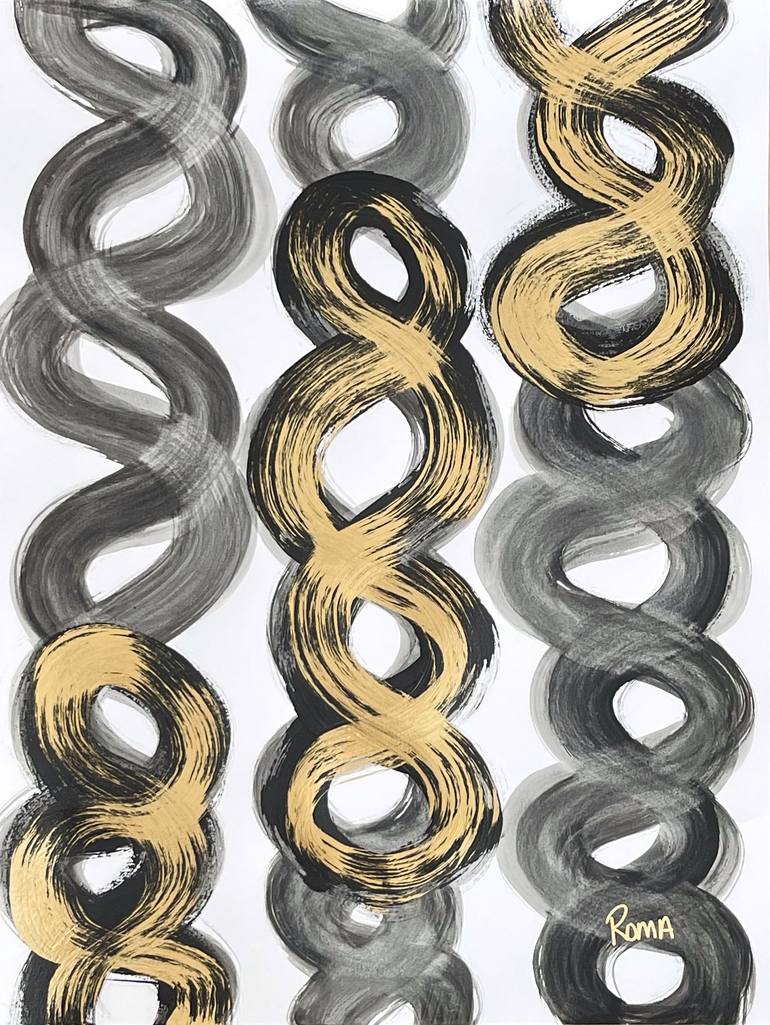 Divine Connections Painting by Roma Osowo | Saatchi Art