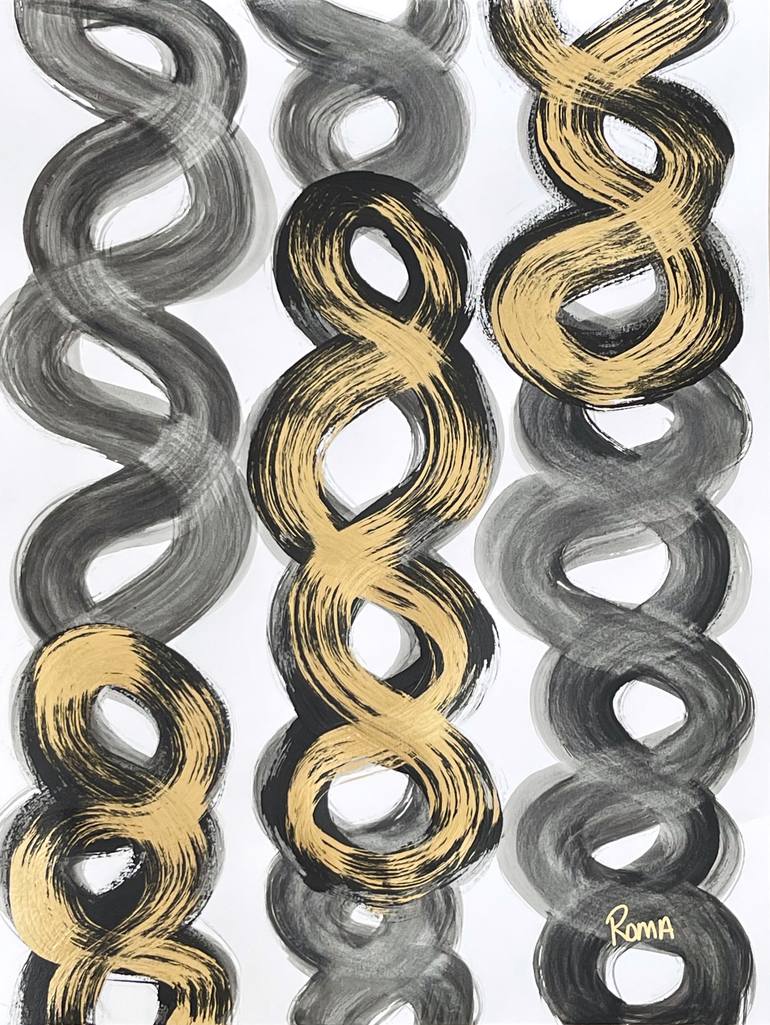 Divine Connections Painting by Roma Osowo | Saatchi Art