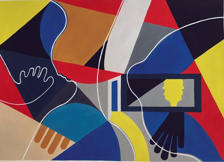 The Frame Painting by Maria Fernandes Marques | Saatchi Art