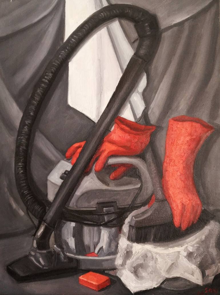 Cleaning business Painting by Olga Korneychuk | Saatchi Art