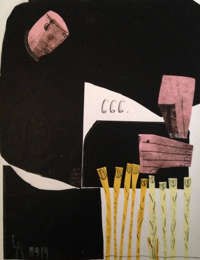 The 666th Collage on 9/11 Painting by Laslo Antal | Saatchi Art