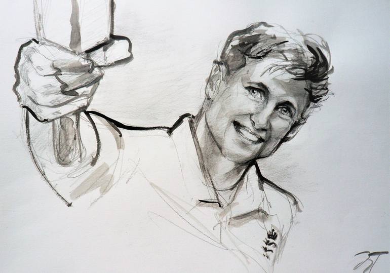 Joe Root Drawing by Noriko Thomas | Saatchi Art