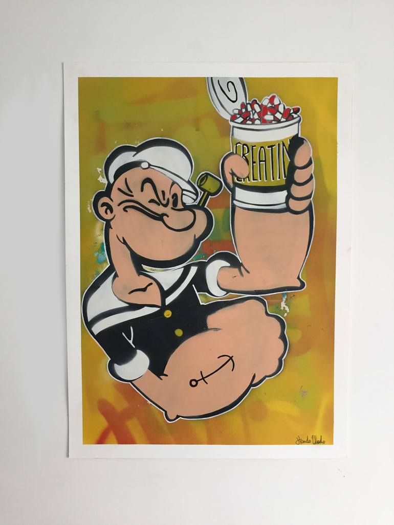 Genuine muscles Painting by Hando Wado | Saatchi Art