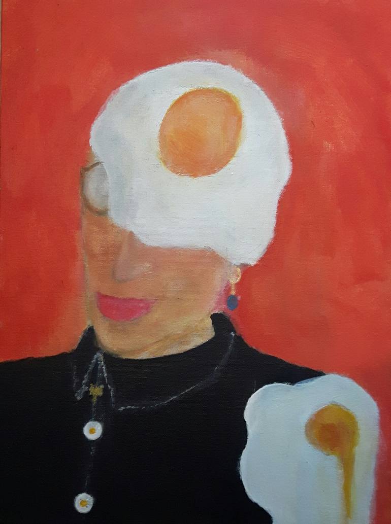 Egg mama Painting by Tomas Prunello | Saatchi Art