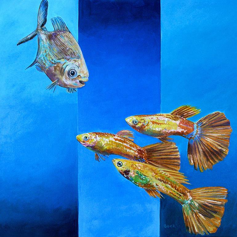 Mollies Painting by William Bock | Saatchi Art