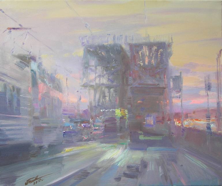 bridge Painting by Sergey Polyakov | Saatchi Art