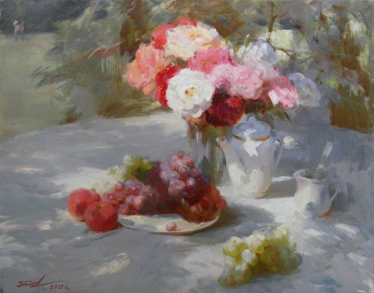 bouquet Painting by Sergey Polyakov | Saatchi Art
