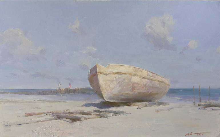 Boat Painting by Sergey Polyakov | Saatchi Art