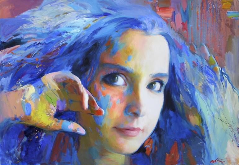 Mavka Painting by Sergey Polyakov | Saatchi Art