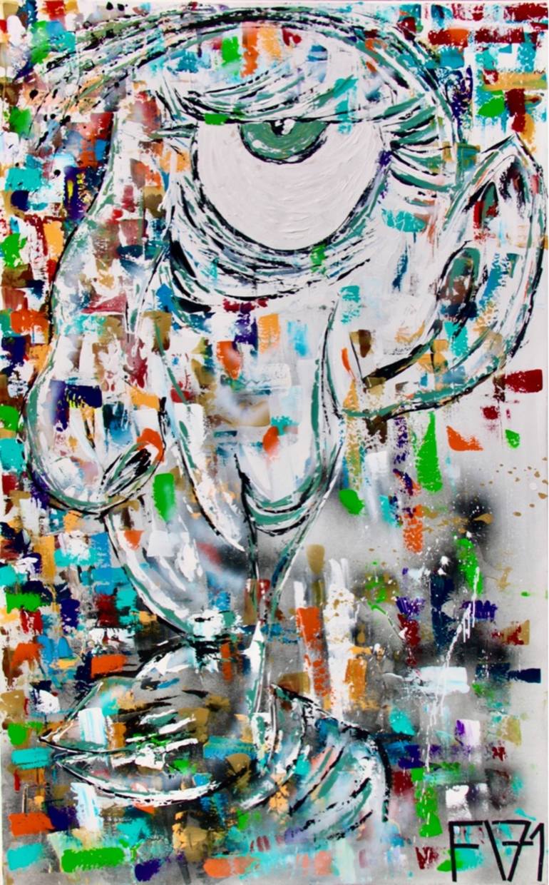 MUKI Painting by ART FIFI | Saatchi Art