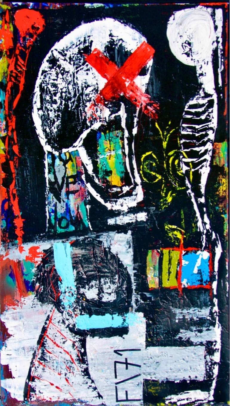 FEAR Painting by Art Fifi | Saatchi Art