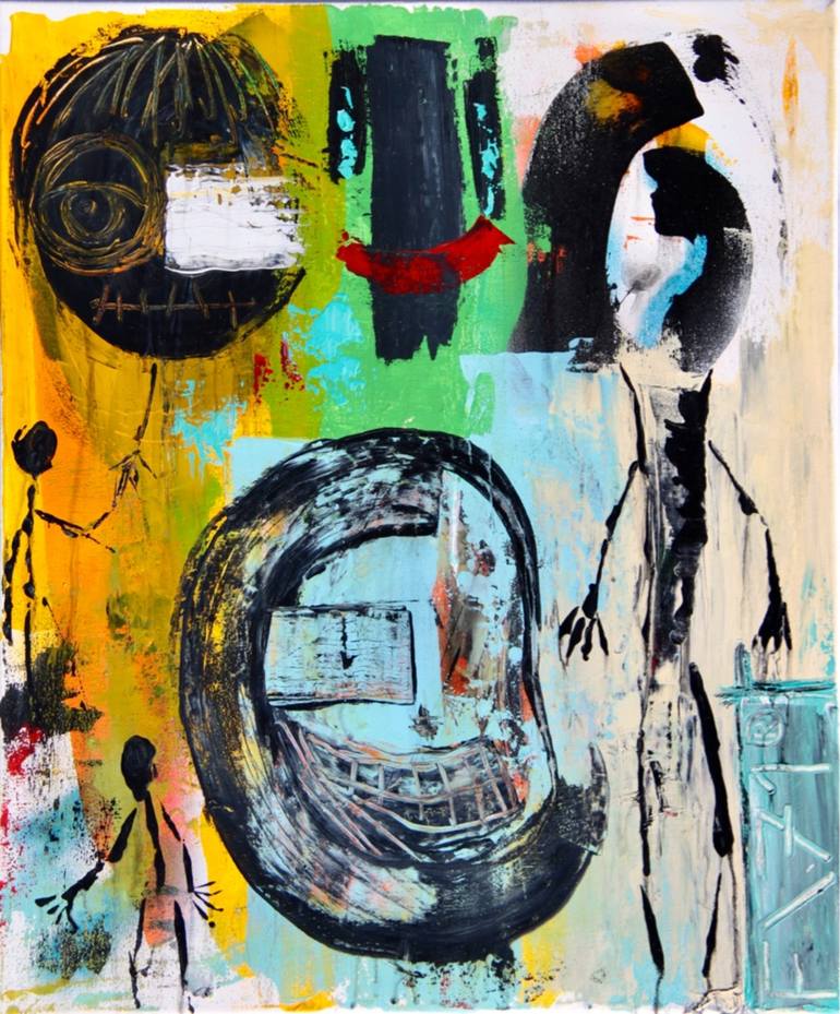 PARTY ANIMALS Painting by ART FIFI | Saatchi Art