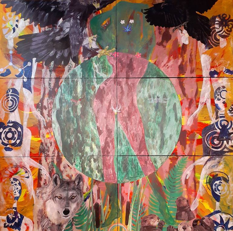 KAMO=-_. Painting by Kiauhmitl Junck | Saatchi Art