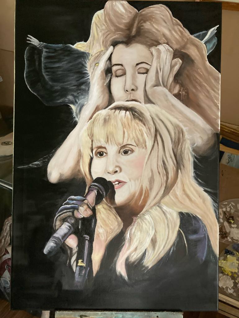 Stevie Nicks Painting by Jerry A Bigness Jr | Saatchi Art