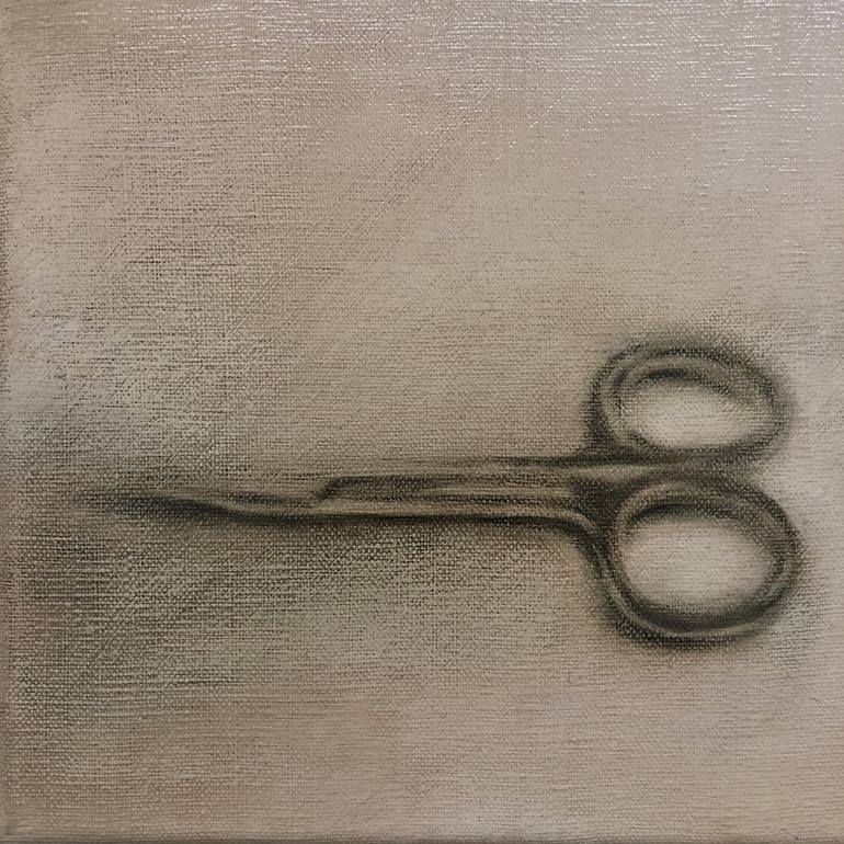 Scissors Painting by Adrian Penu | Saatchi Art