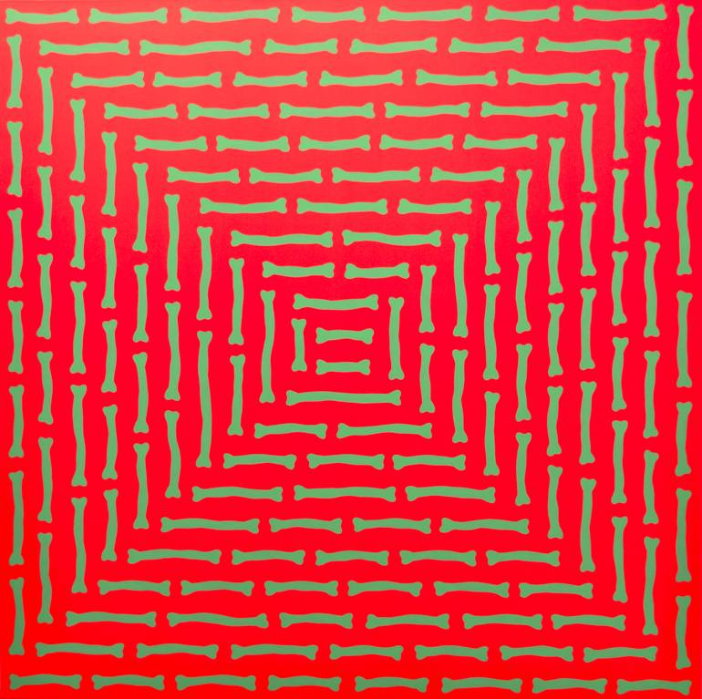 Never-ending squares Painting by Skaidrius Mockus | Saatchi Art