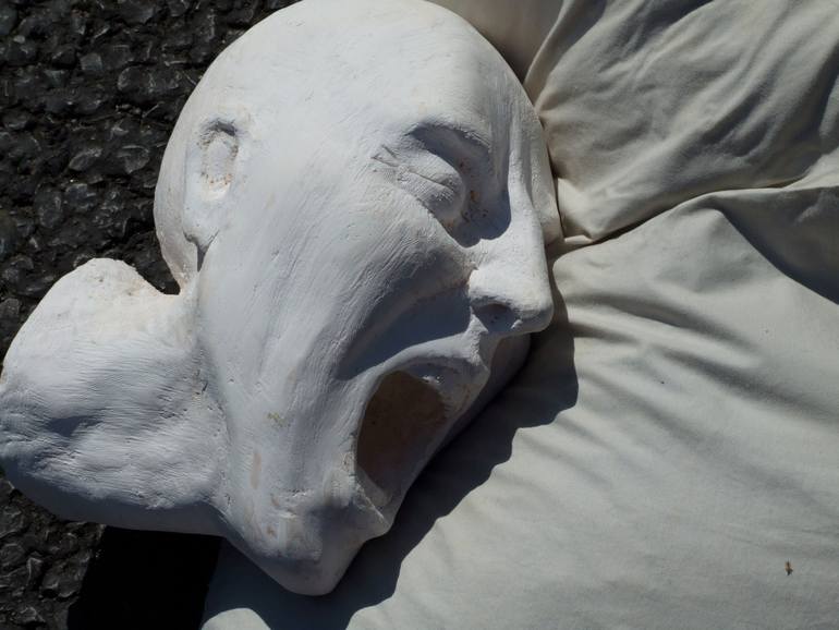 Screamer on pillow Photography by Simoni Symeonidou | Saatchi Art