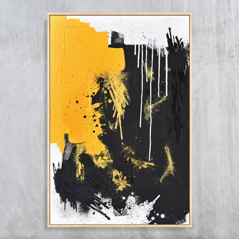'Giallo' Painting by Andrew Frederico | Saatchi Art