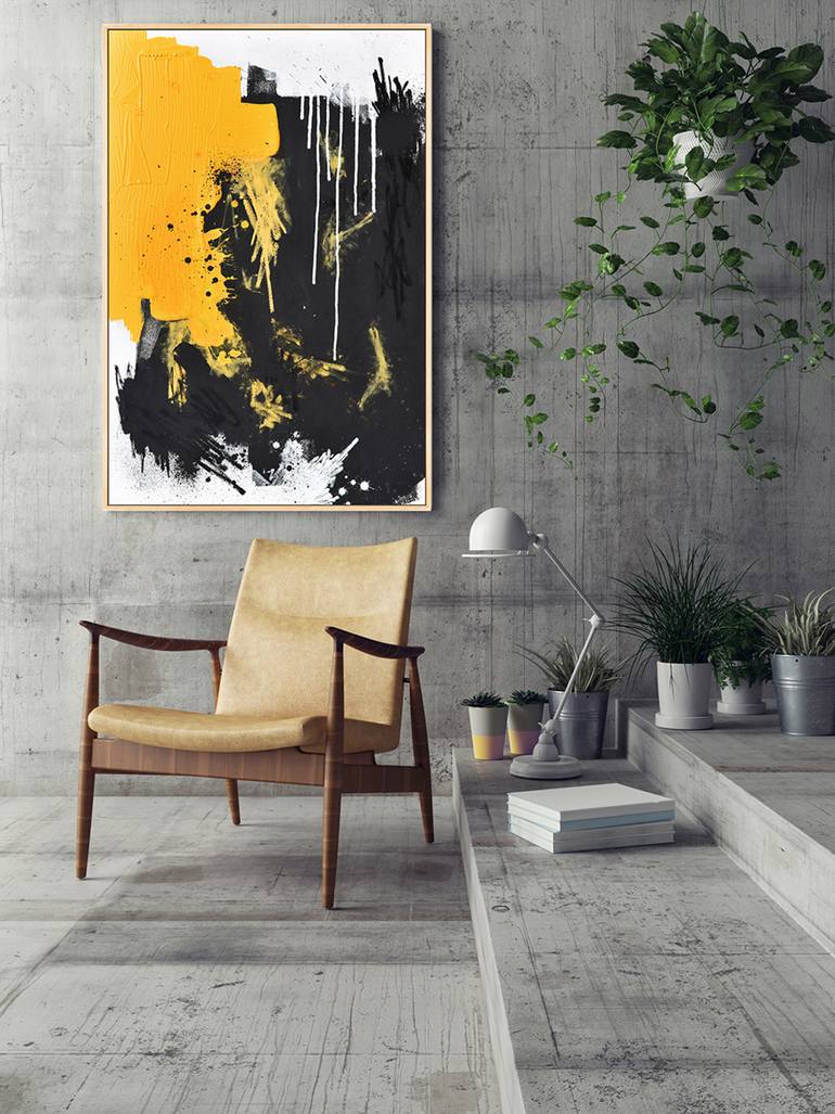 'Giallo' Painting by Andrew Frederico | Saatchi Art