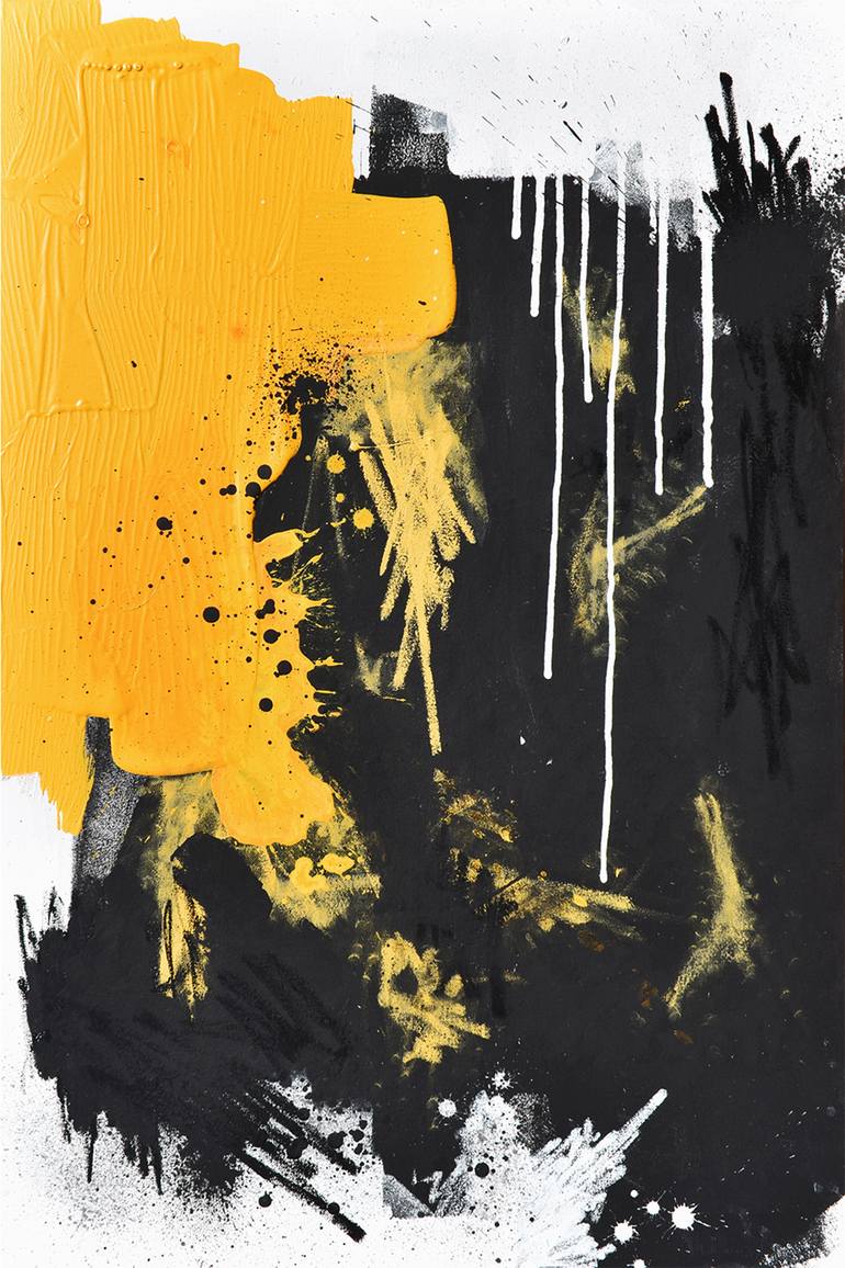 'Giallo' Painting by Andrew Frederico | Saatchi Art