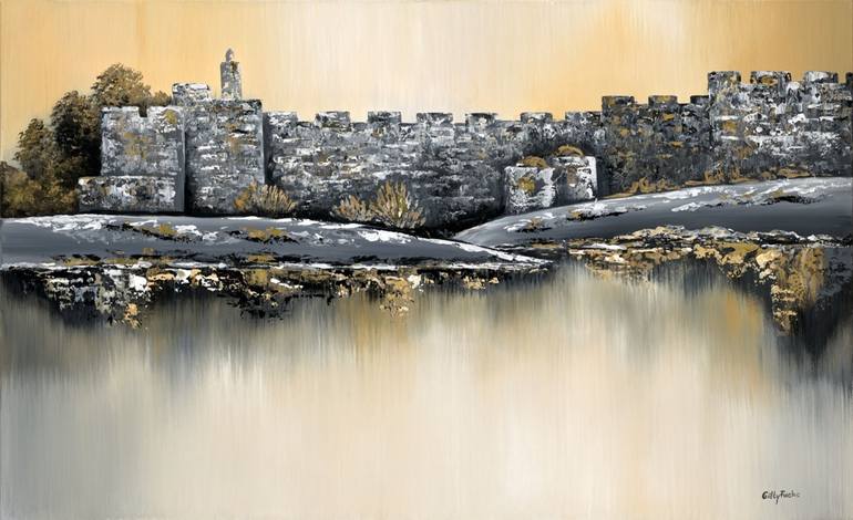 Jerusalem Golden City Painting by Gitty Fuchs | Saatchi Art