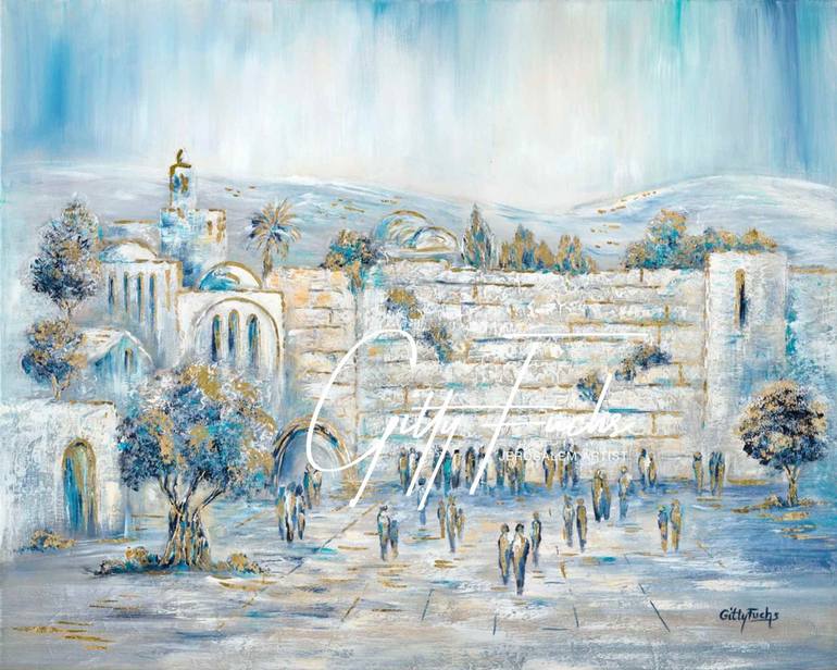Western Wall Vibe Painting by Gitty Fuchs | Saatchi Art