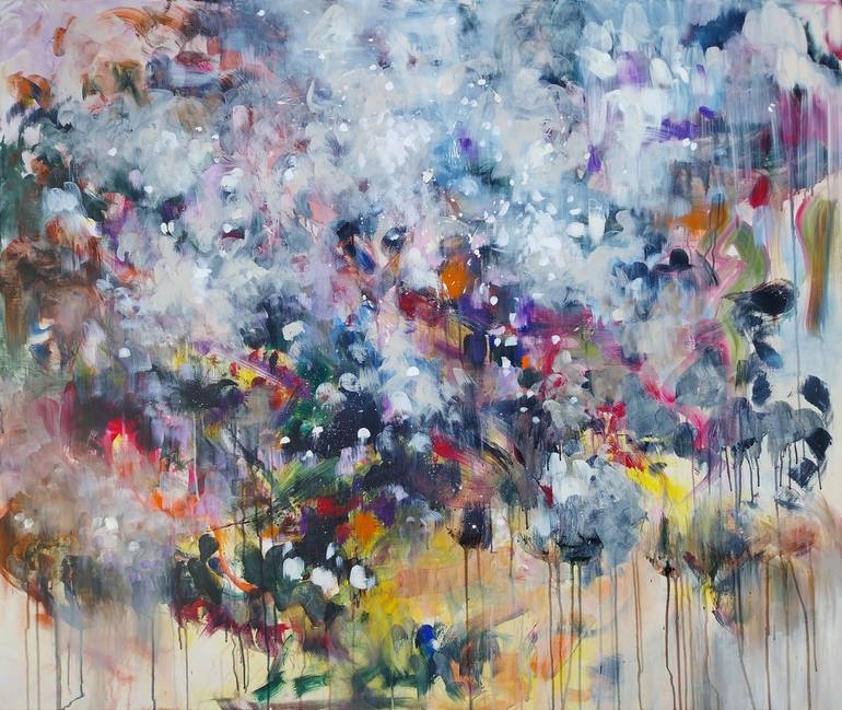 Flowering (140x 120 cm) Painting by Luc Andrieux | Saatchi Art