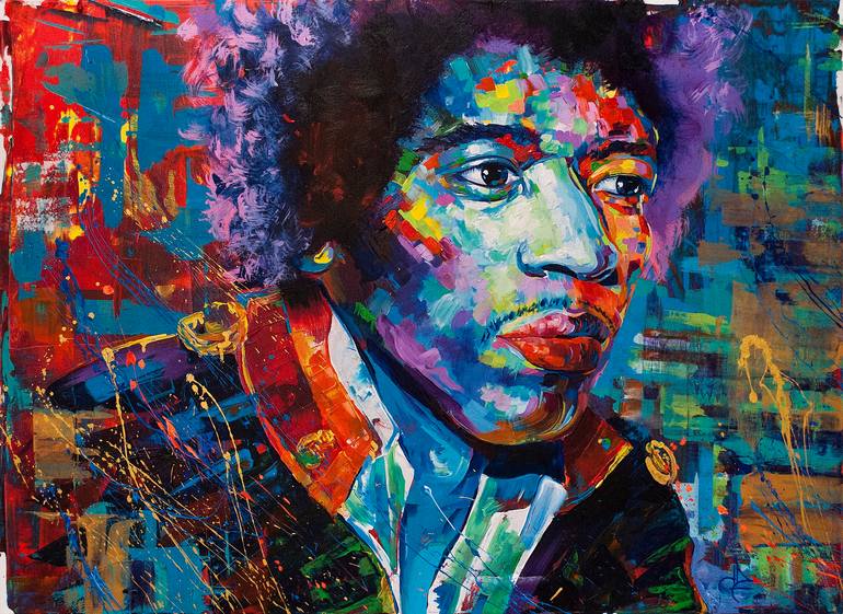Hendrix - Electro-POP! Painting by Jd Emmerson | Saatchi Art