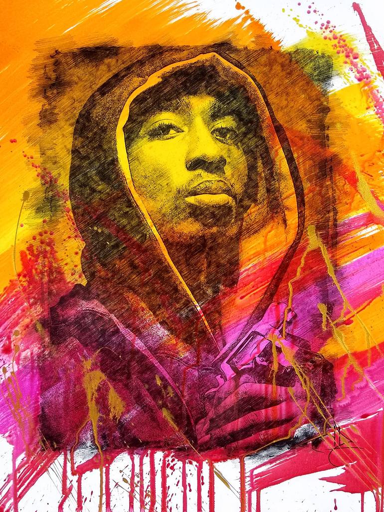TUPAC - Peace Drawing by JD Emmerson | Saatchi Art