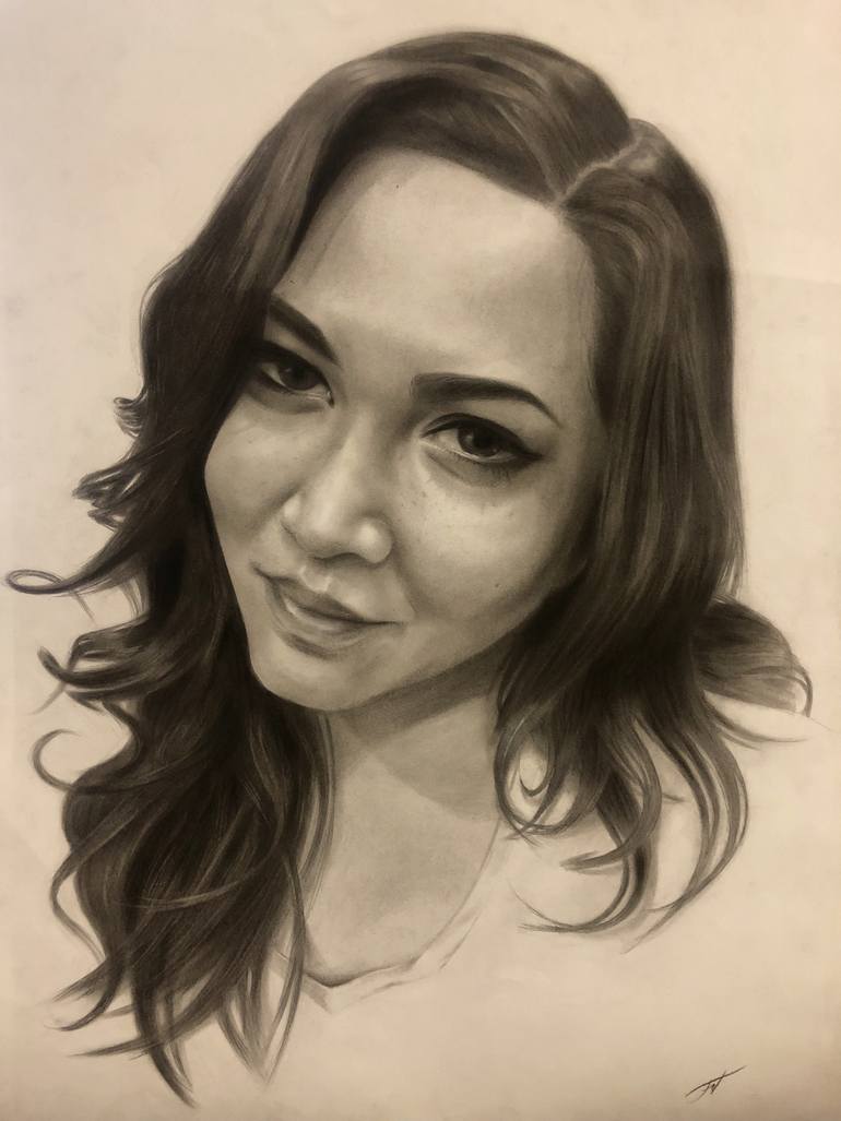 Kim Drawing by Fernando Villanueva | Saatchi Art