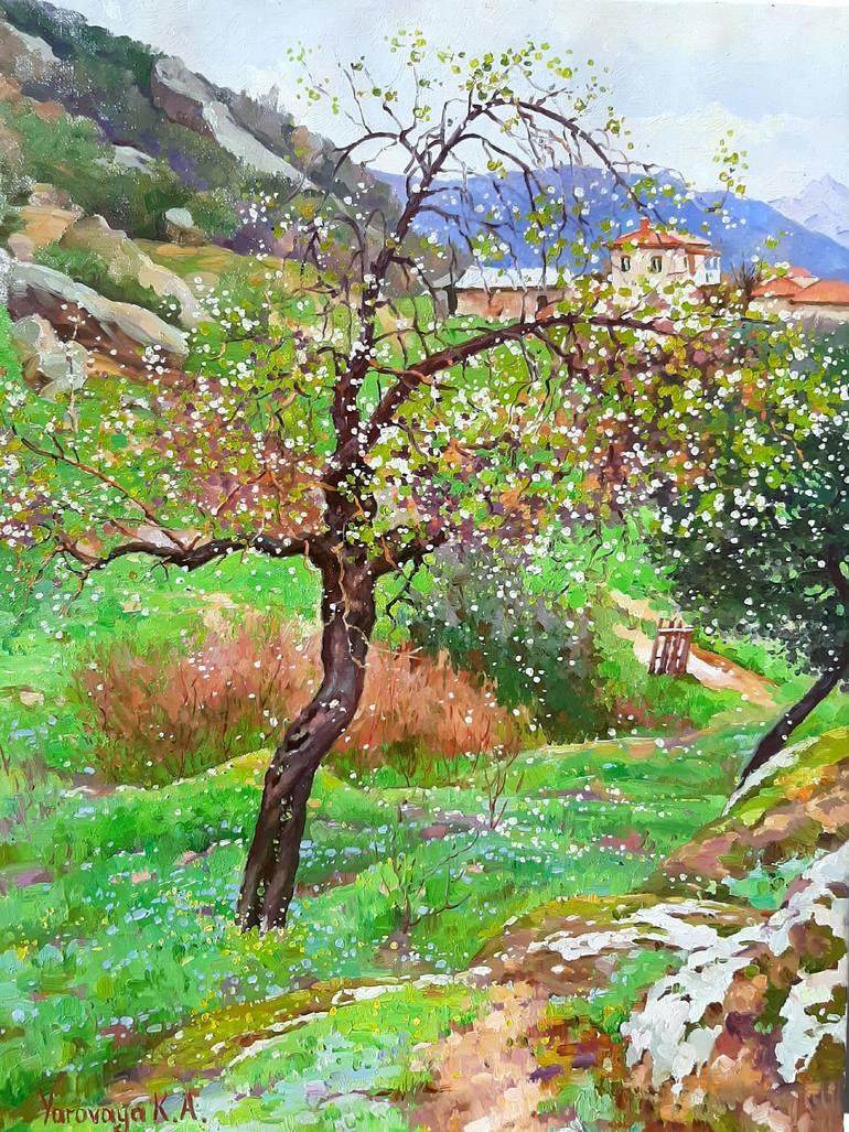 Tenderness of spring. After the rain Painting by Kseniia Yarovaya ...