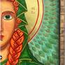 Icon of Saint Ia Painting by Nick Cook | Saatchi Art