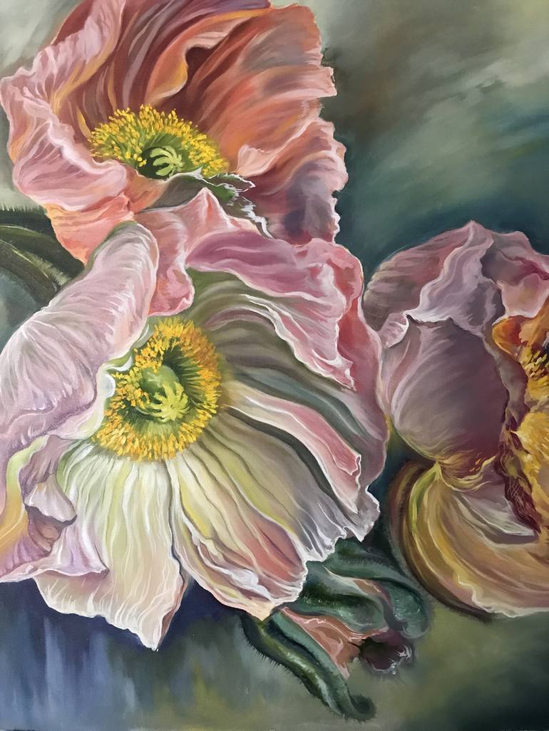 Pink Poppies Painting