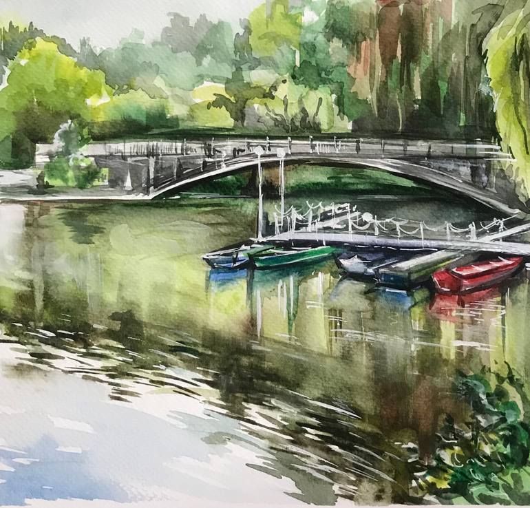 Dubovka Park. Painting by Tatiana Ryabets | Saatchi Art