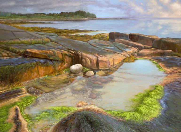 Tidal Pool Painting by Ethan Lima | Saatchi Art